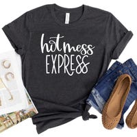 Hot Mess Mom Shirt Design | Digital Download | Transparent Background ...