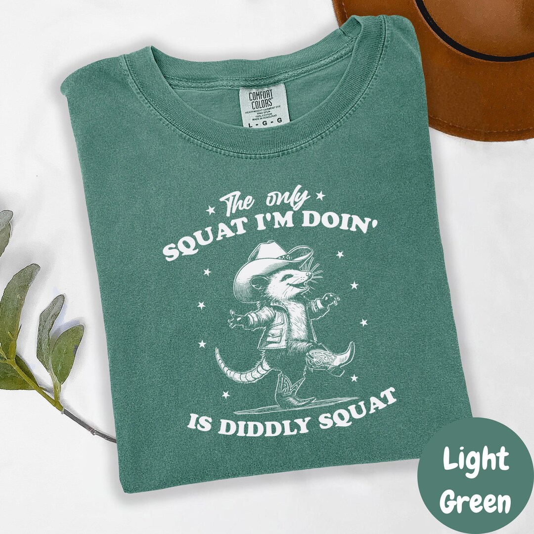 Funny Diddly Squat Comfort Colors Tee: Sarcastic Gym Humor - Etsy