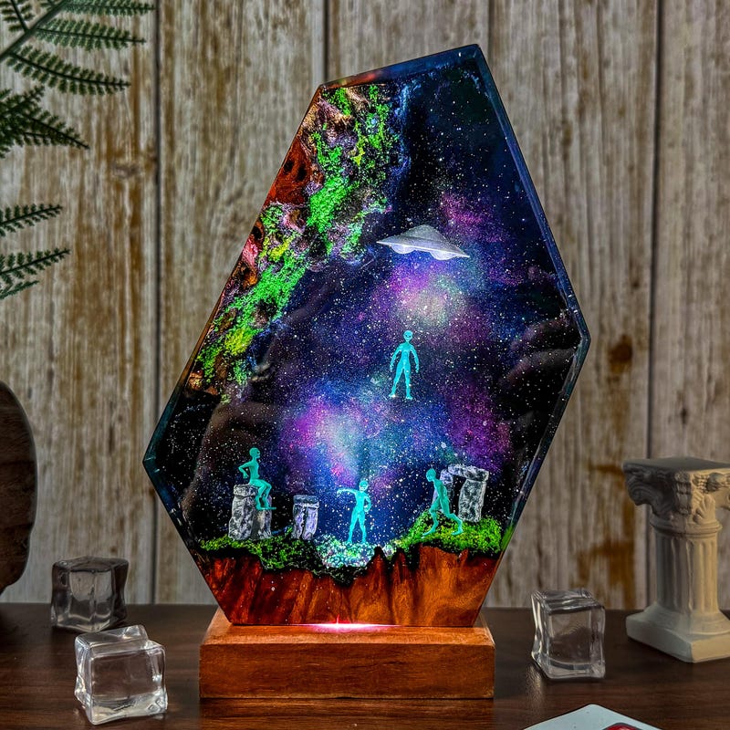 Led Resin Table - Etsy