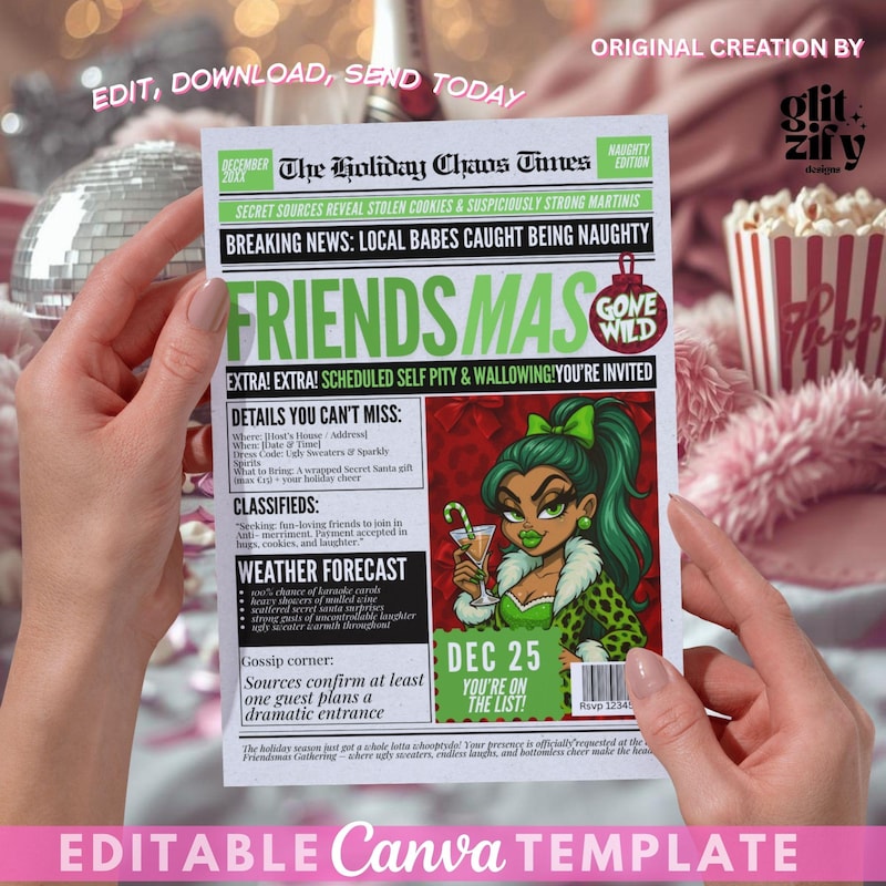 Girls Night Flyer Green - Etsy