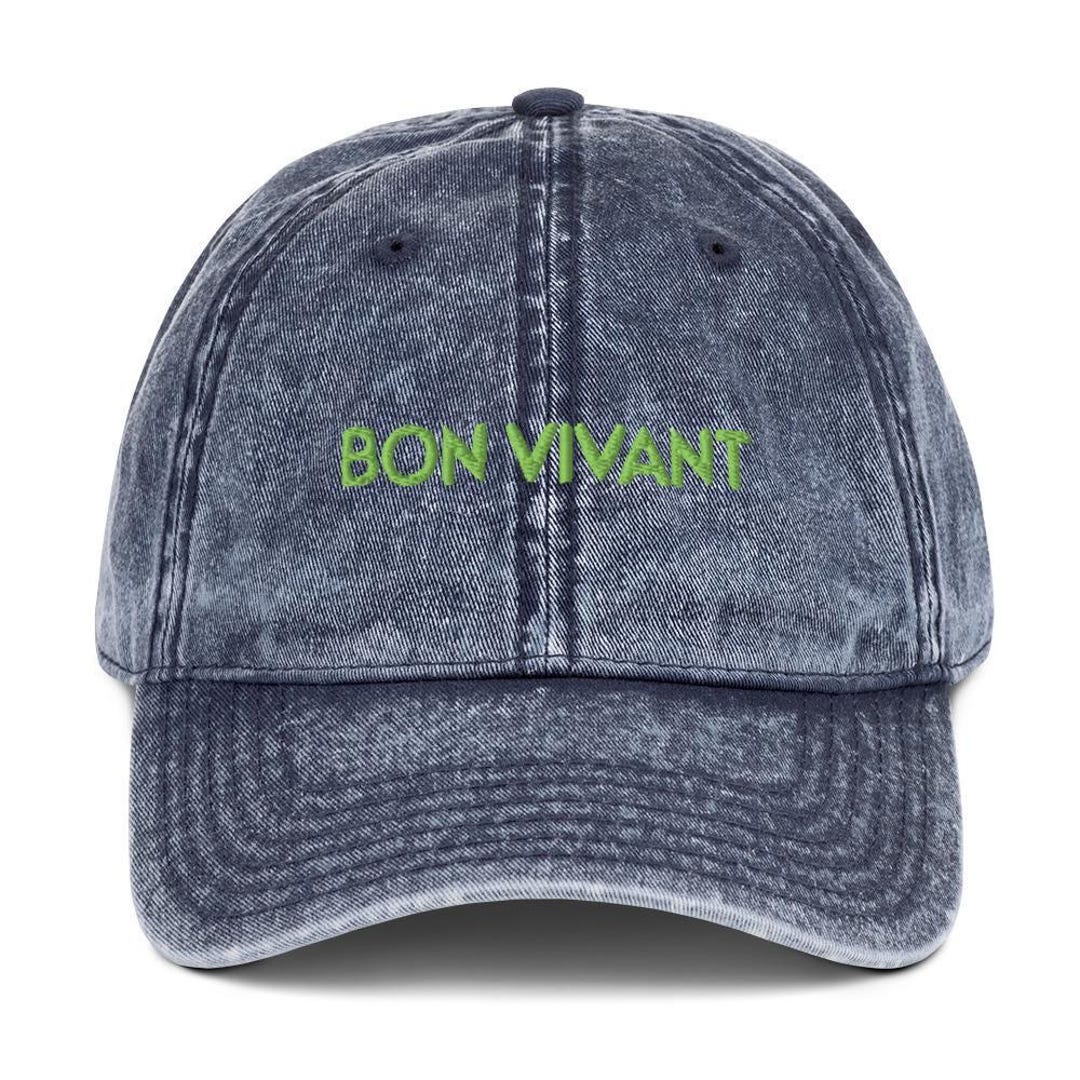 Bon Vivant Dad Hat: Vintage Washed Blue Cotton Cap - Etsy
