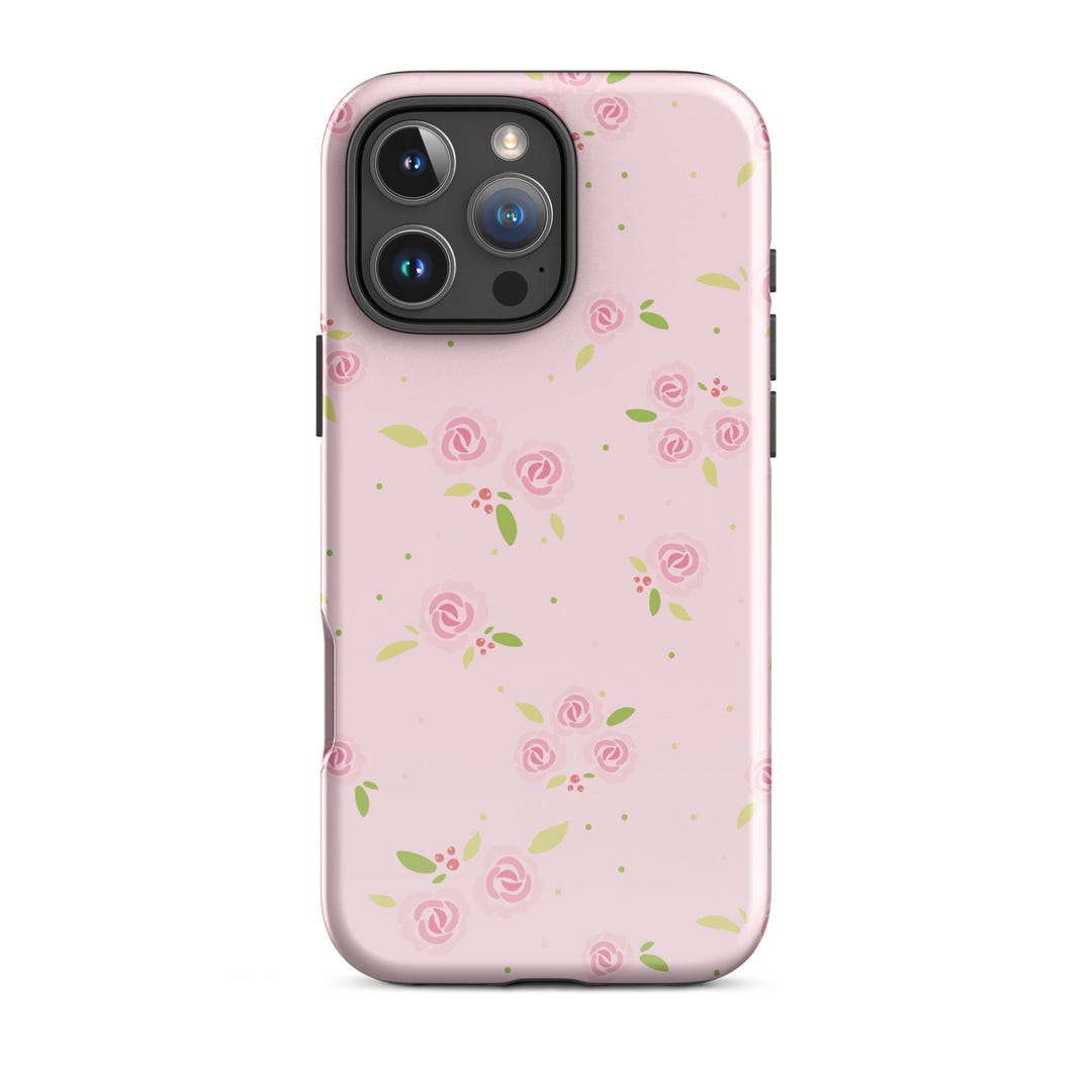 Pastel Pink Rose Phone Case, Dainty Floral iPhone Case, Soft Aesthetic ...