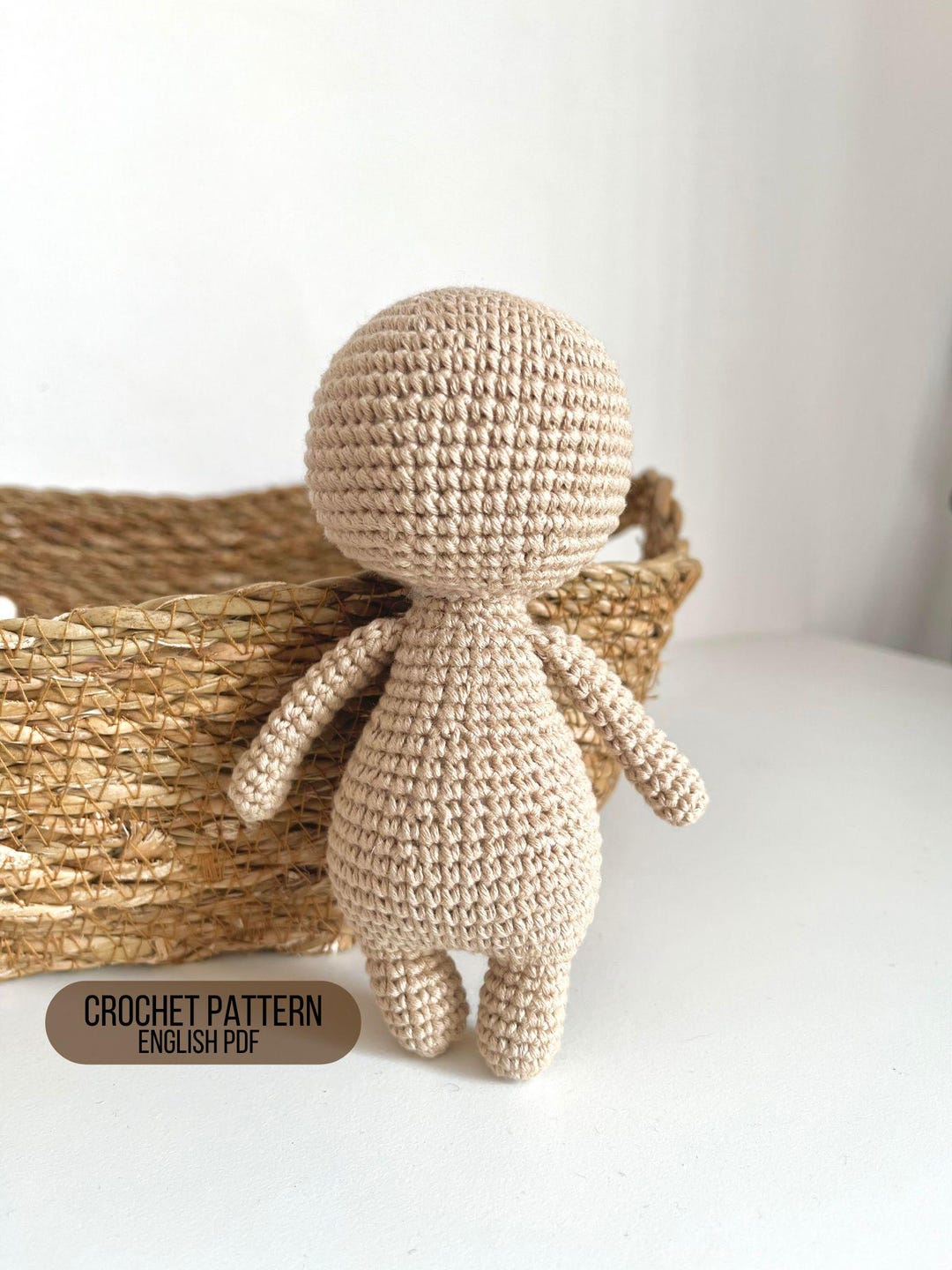 Crochet Pattern Only: Medium Doll Body | Blank Doll Body Crochet ...
