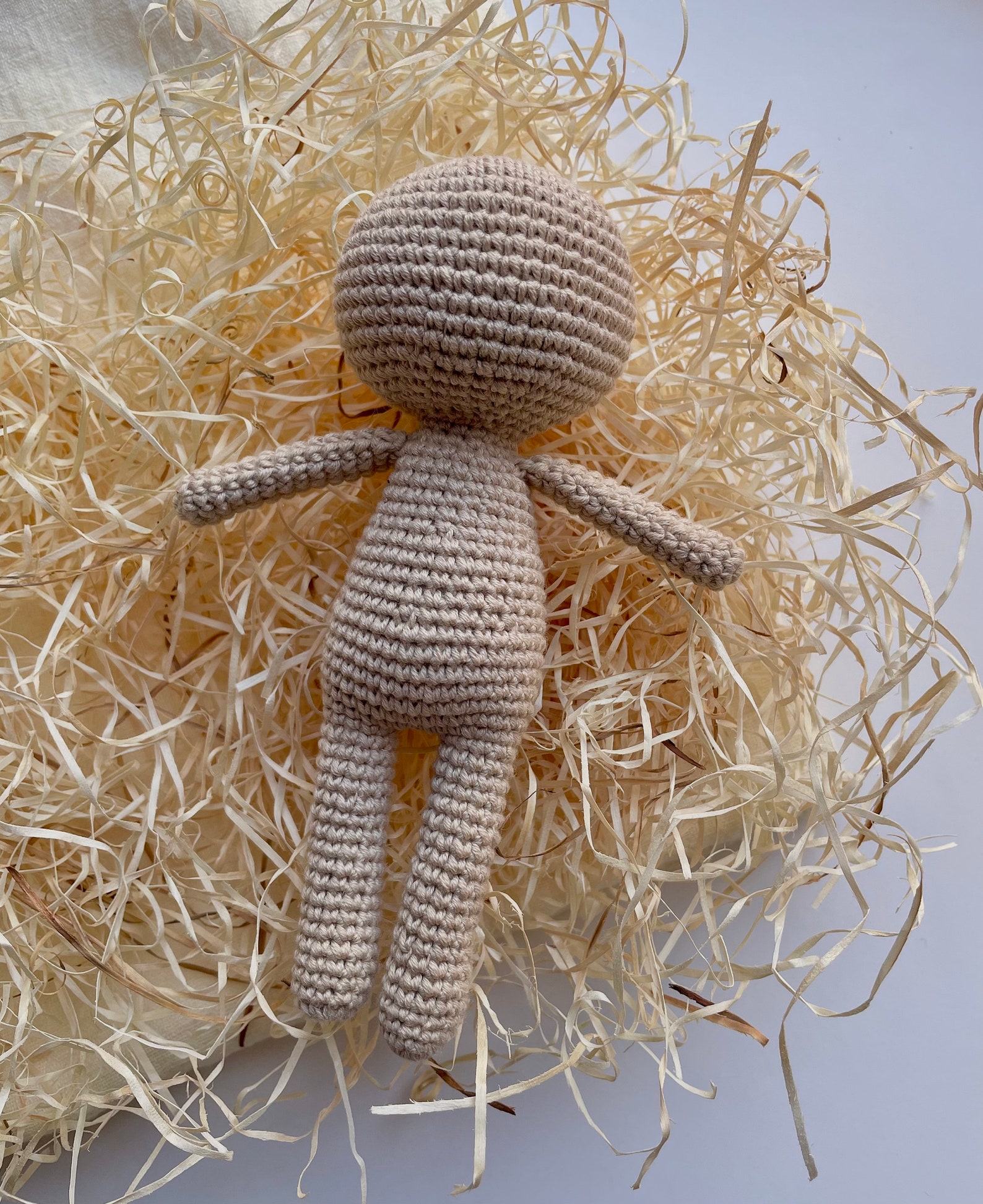 Crochet Pattern Only: Doll Body | Blank Doll Body Crochet Pattern ...