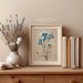 Blue Wildflower Botanical Print: Vintage Floral Illustration (digital ...