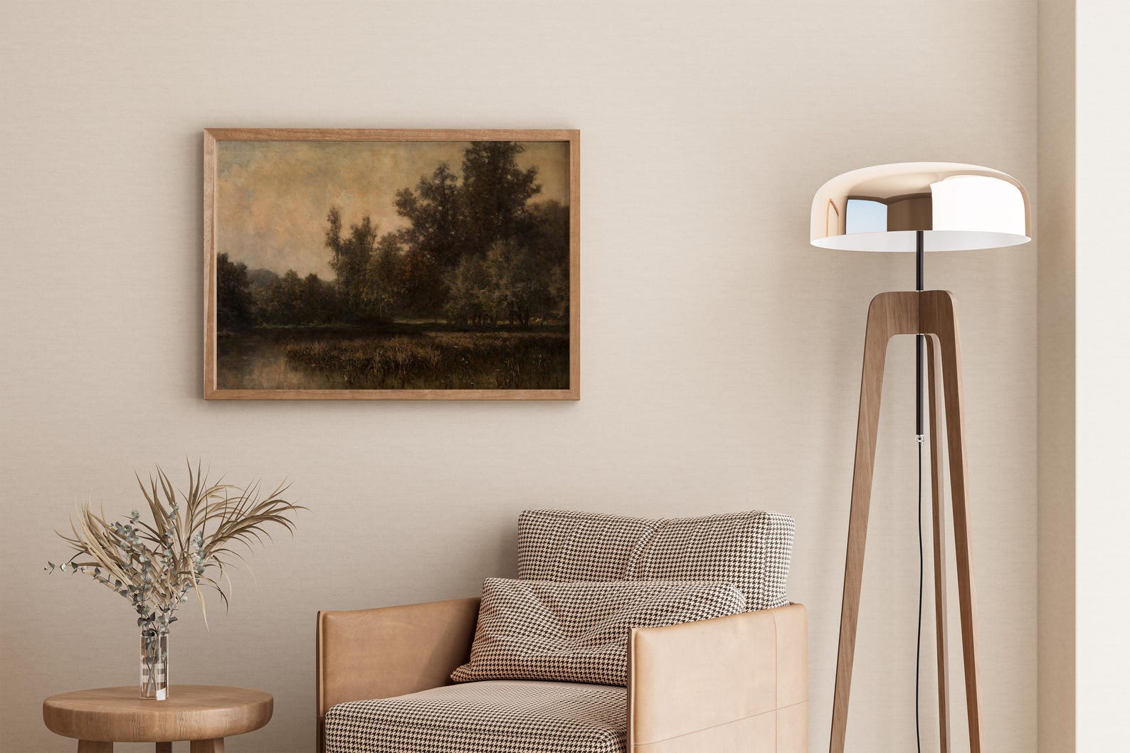 Dark Moody Art Prints, Vintage Moody Landscape Art Decor, Living Room ...