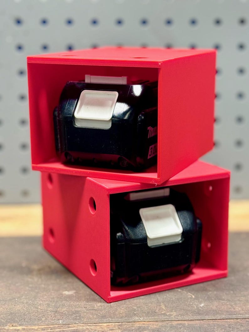 Power Tool Battery Box Garage Organization - Etsy