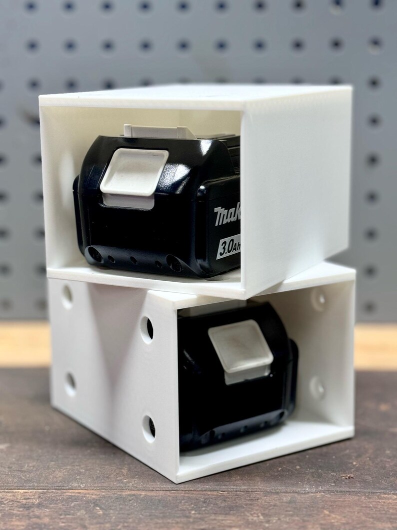 Power Tool Battery Box Garage Organization - Etsy