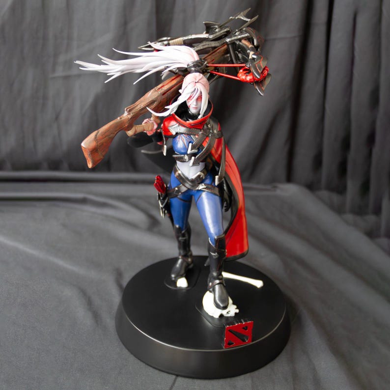Drow Ranger Arcana Dota 2 Hand Painted High Quality Art Figure Statue ...