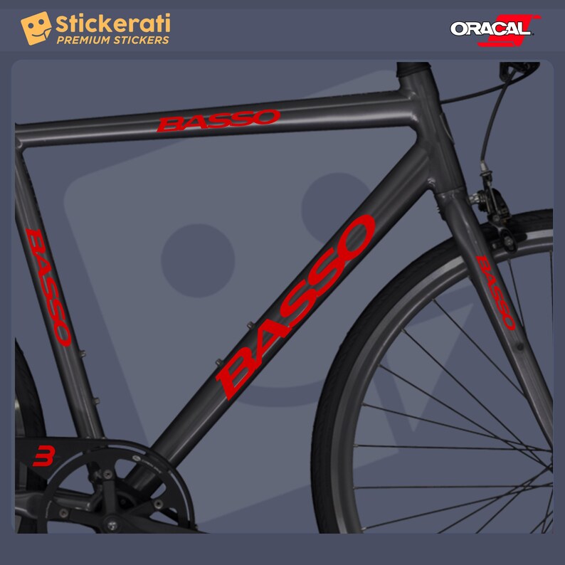 BASSO Bikes Stickers Kit Decals Vinyl Sticker Eagle Powertrain Sponsor ...