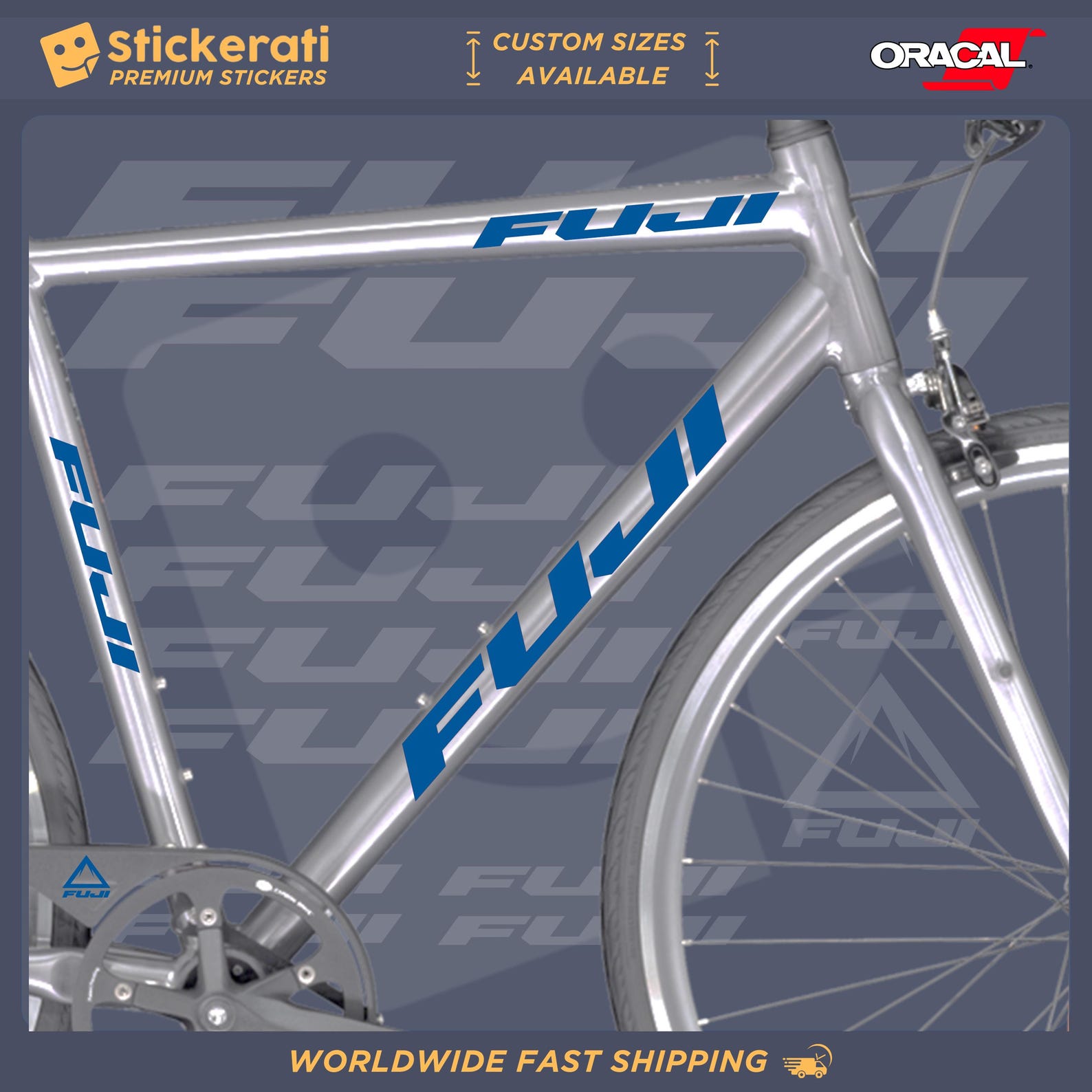 Fuji Bikes Decals Stickers Kit Vinyl Sticker Decal Mountain Bike Frame ...