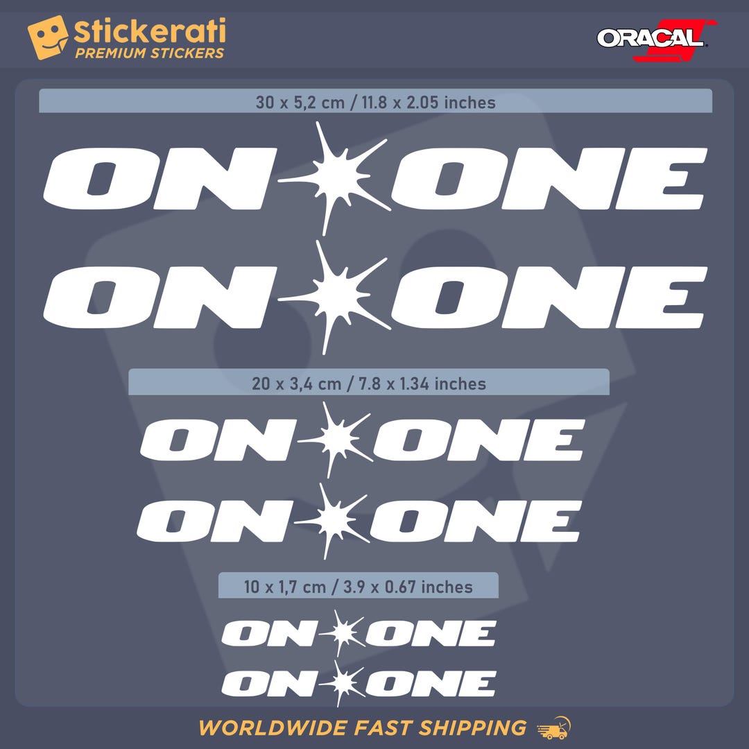 On One Bikes Stickers Kit Onone Decals Vinyl Sticker Autocollant ...
