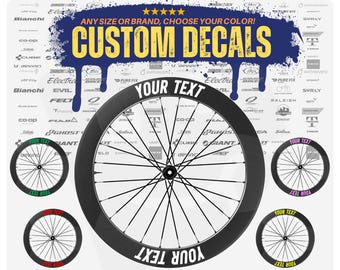 Custom Bike Rim Decals Bicycle Wheel Rims Stickers Vinyl Sticker Wheels ...