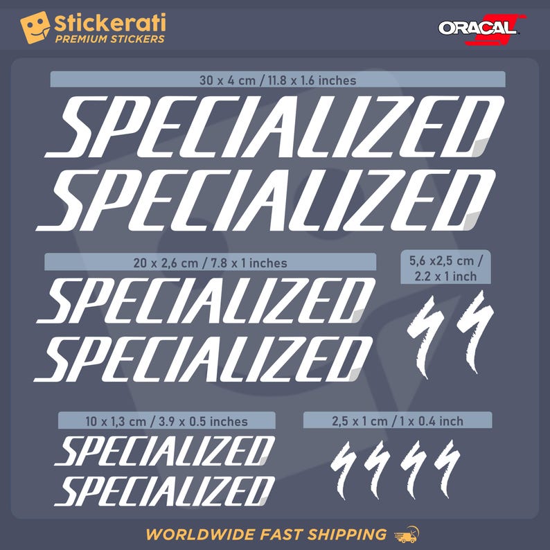 Specialized Stickers Kit Decals Vinyl Sticker Autocollant Aufkleber ...
