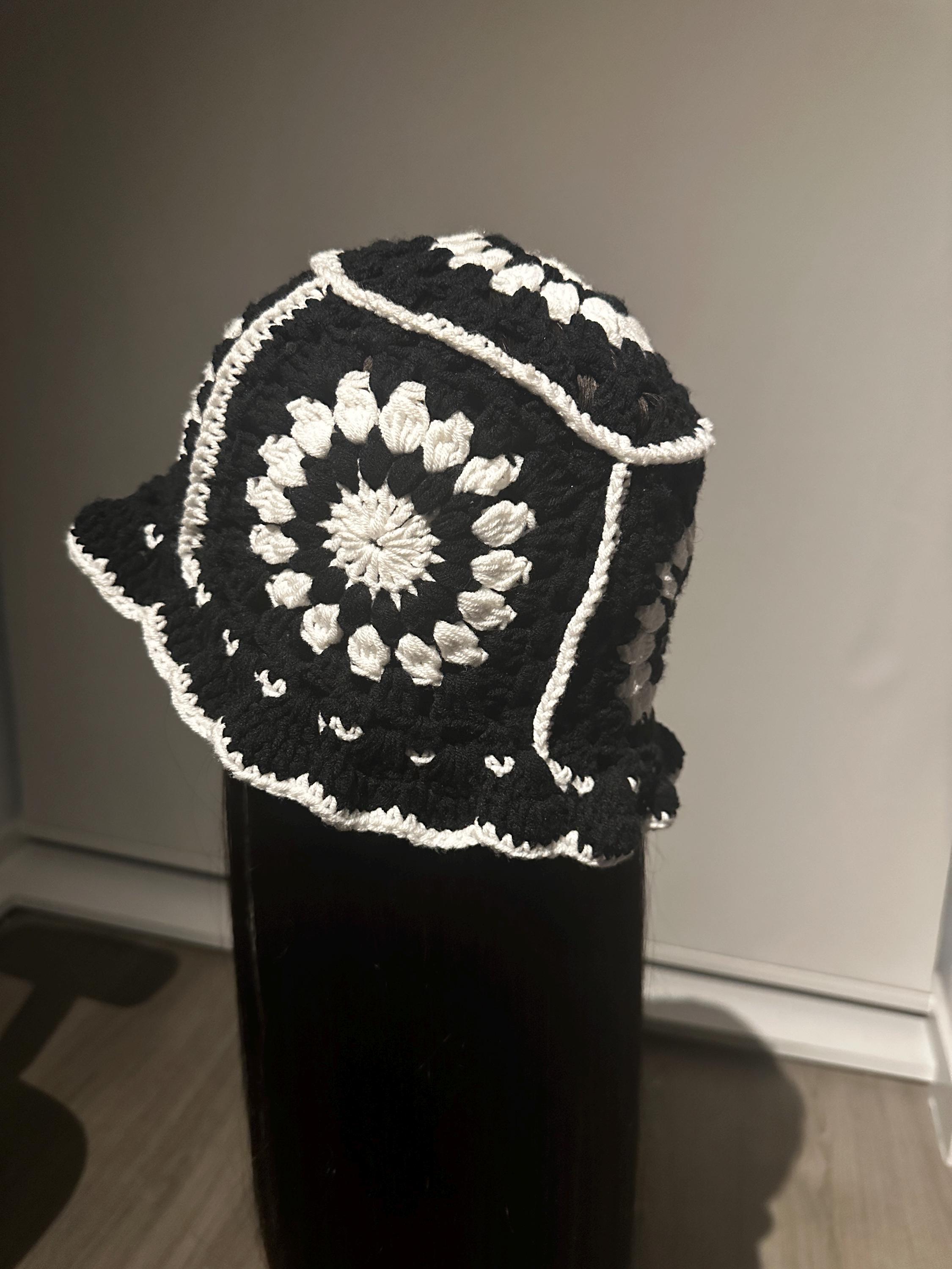 Doja Cat-inspired Crochet Granny Square Bucket Hat, Sun Hat, Sunburst ...