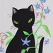 Borage Kitty 8x10 Art Print of Botanical Cat Courage - Etsy