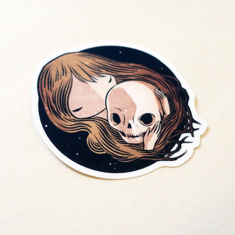 Vinyl Sticker Memento Mori - Etsy