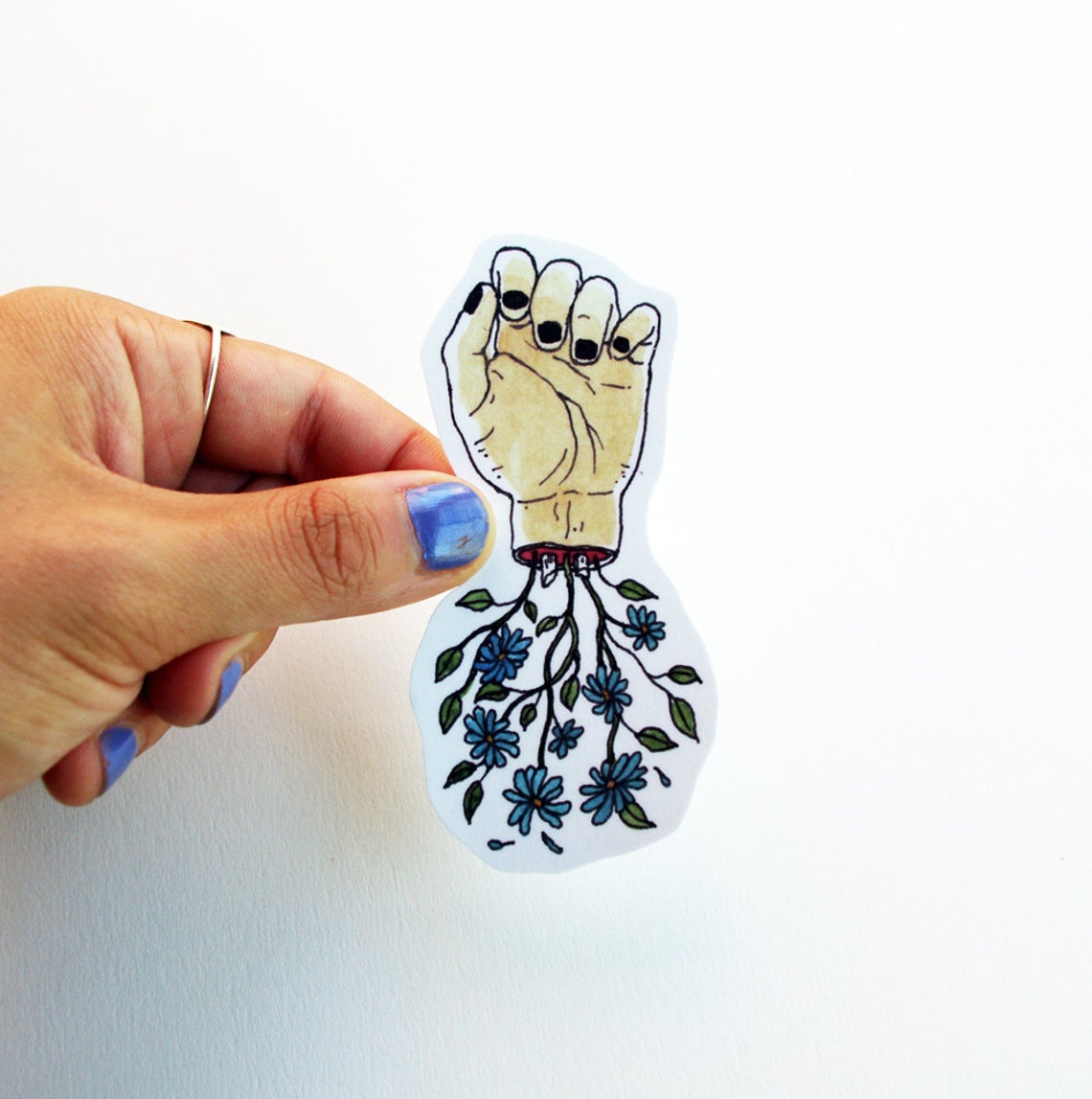 Amputee Sticker Hand Cut Drawing - Etsy