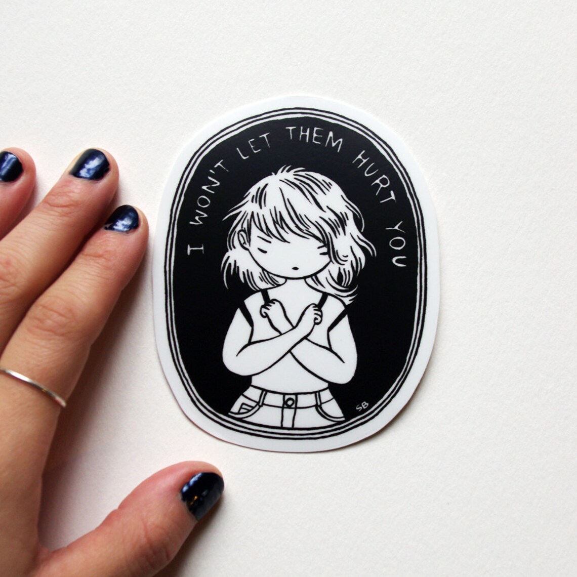 Vinyl Sticker I Won't Let Them Hurt You | Etsy