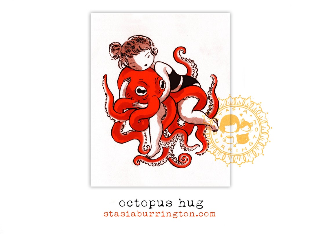 8x10 Print - Octopus Hug - Etsy