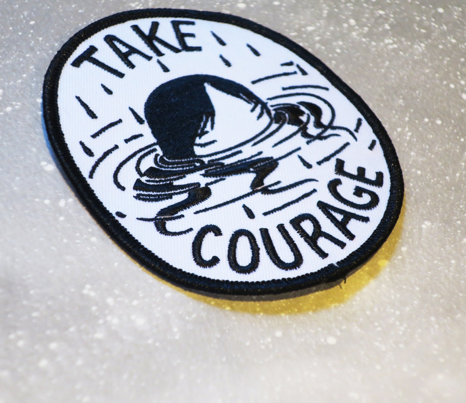 Take Courage Embroidered Iron on Patch - Etsy