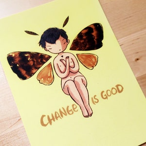 Postcard Change is Good Mini Print 5x7 - Etsy