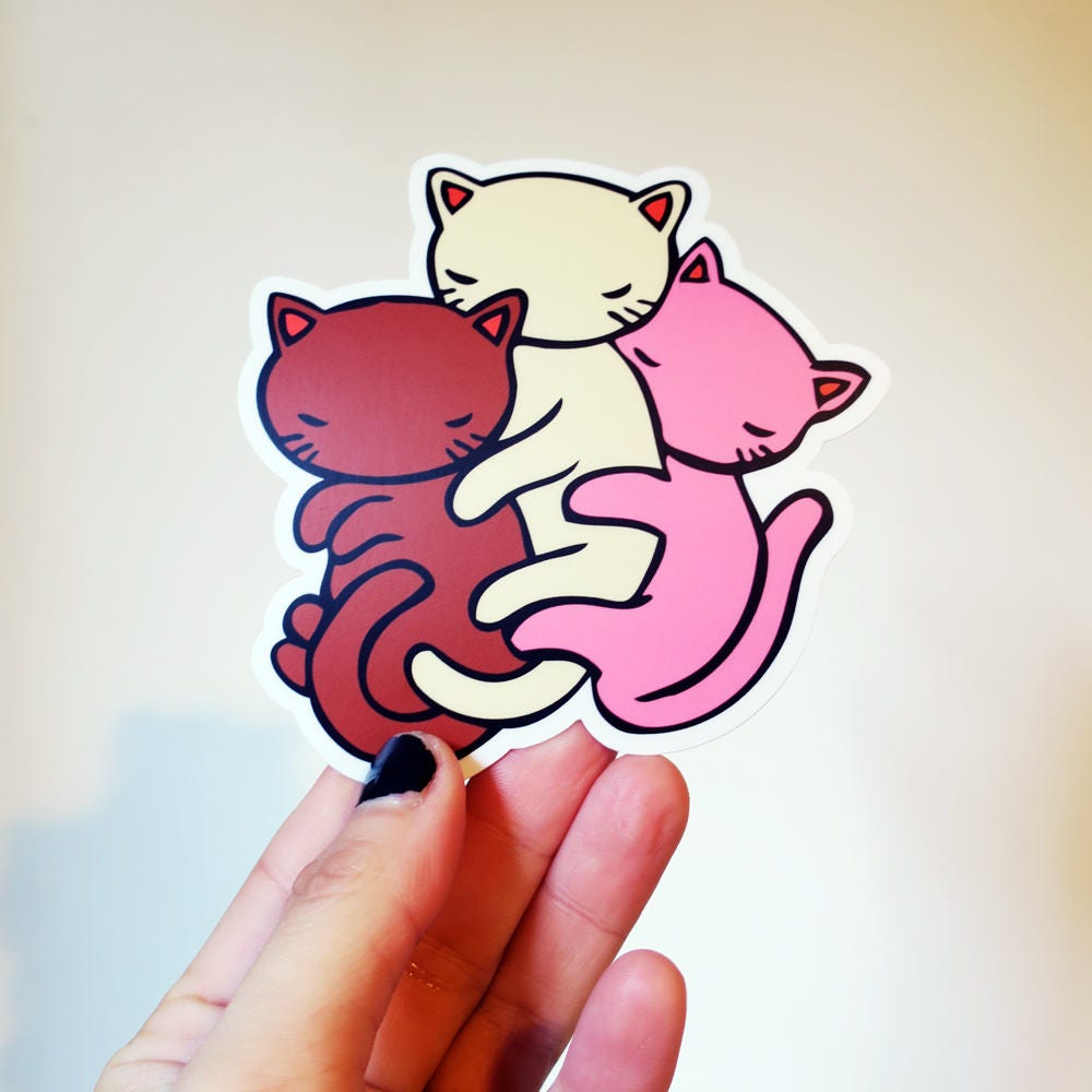 Vinyl Sticker Neapolitan Cat Spoon | Etsy