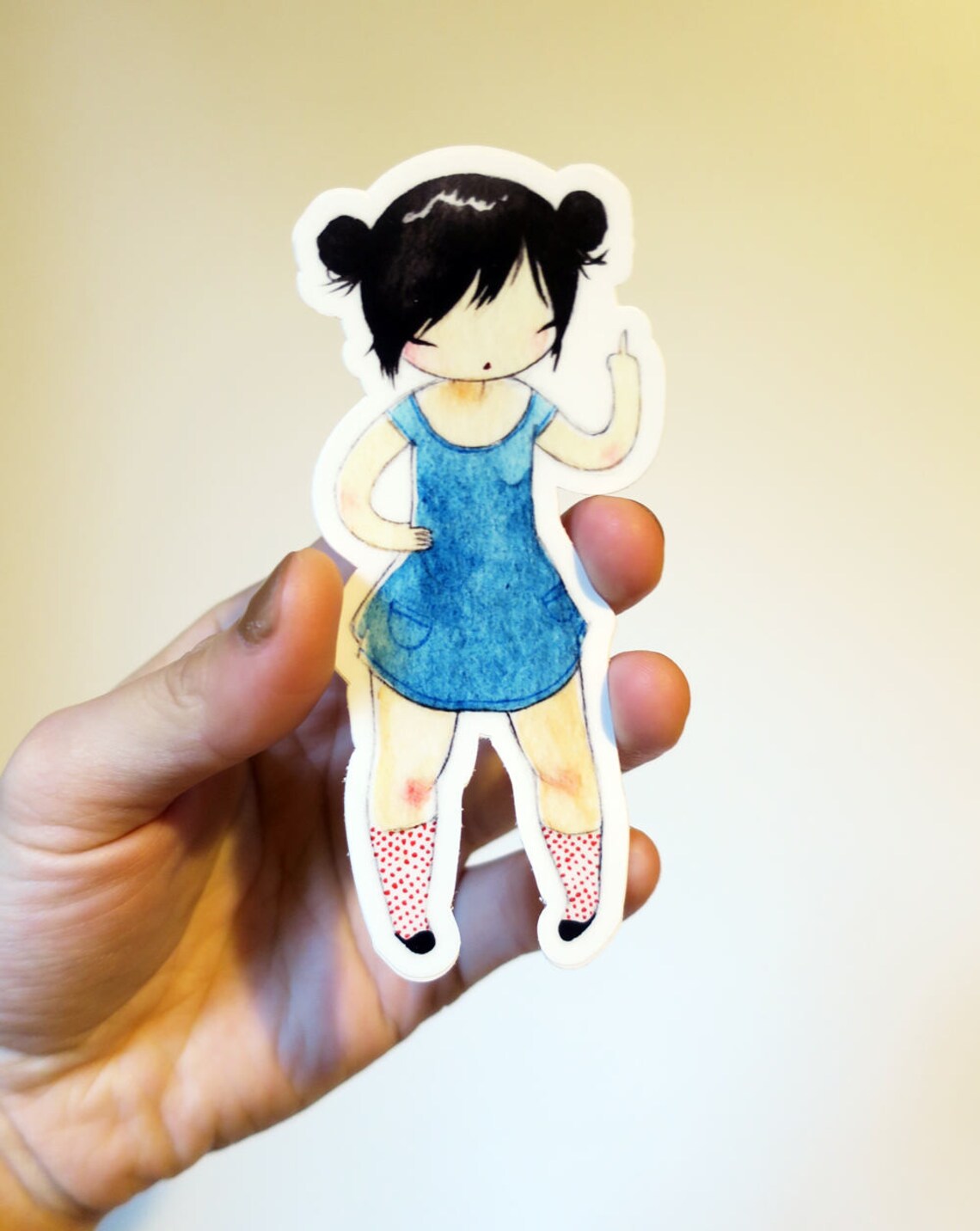 Rude Sticker the Finger Cheeky Inappropriate Pissed off - Etsy