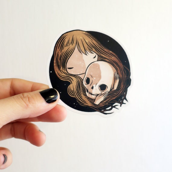 Vinyl Sticker Memento Mori - Etsy