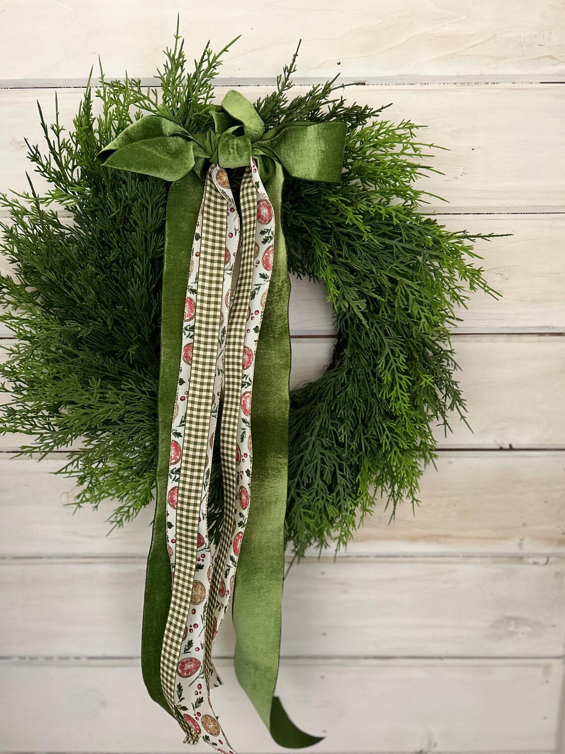 CITRUS VELVET Ribbon Bow Clip, Holiday Ribbon Set, Holiday Bow, Ribbons ...