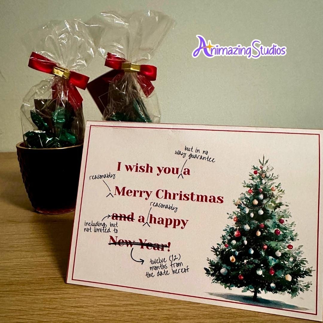 Christmas Card Lawyer | Attorney | Paralegal | Legal | Holidays ...