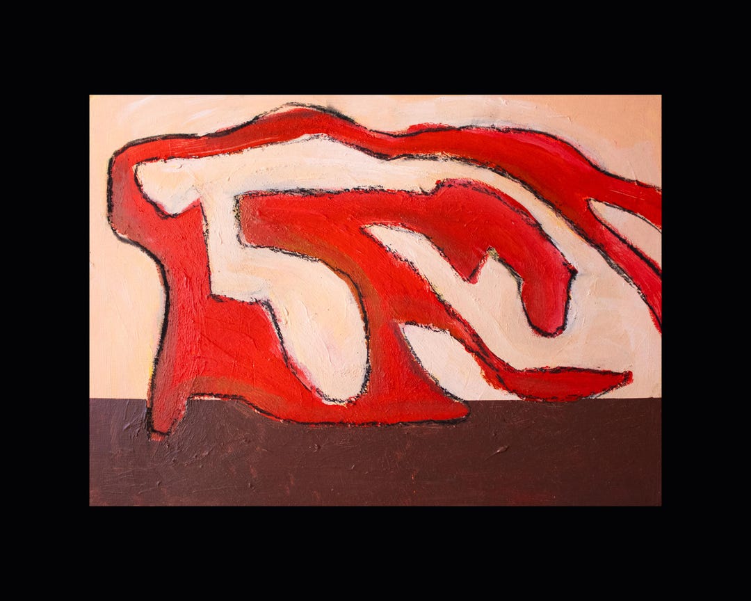 Original A3 Painting - in the Process of Leaving - Etsy
