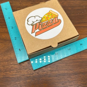 Mini Pizza Box Gift Card Holder, Customizable for Birthday Dough ...