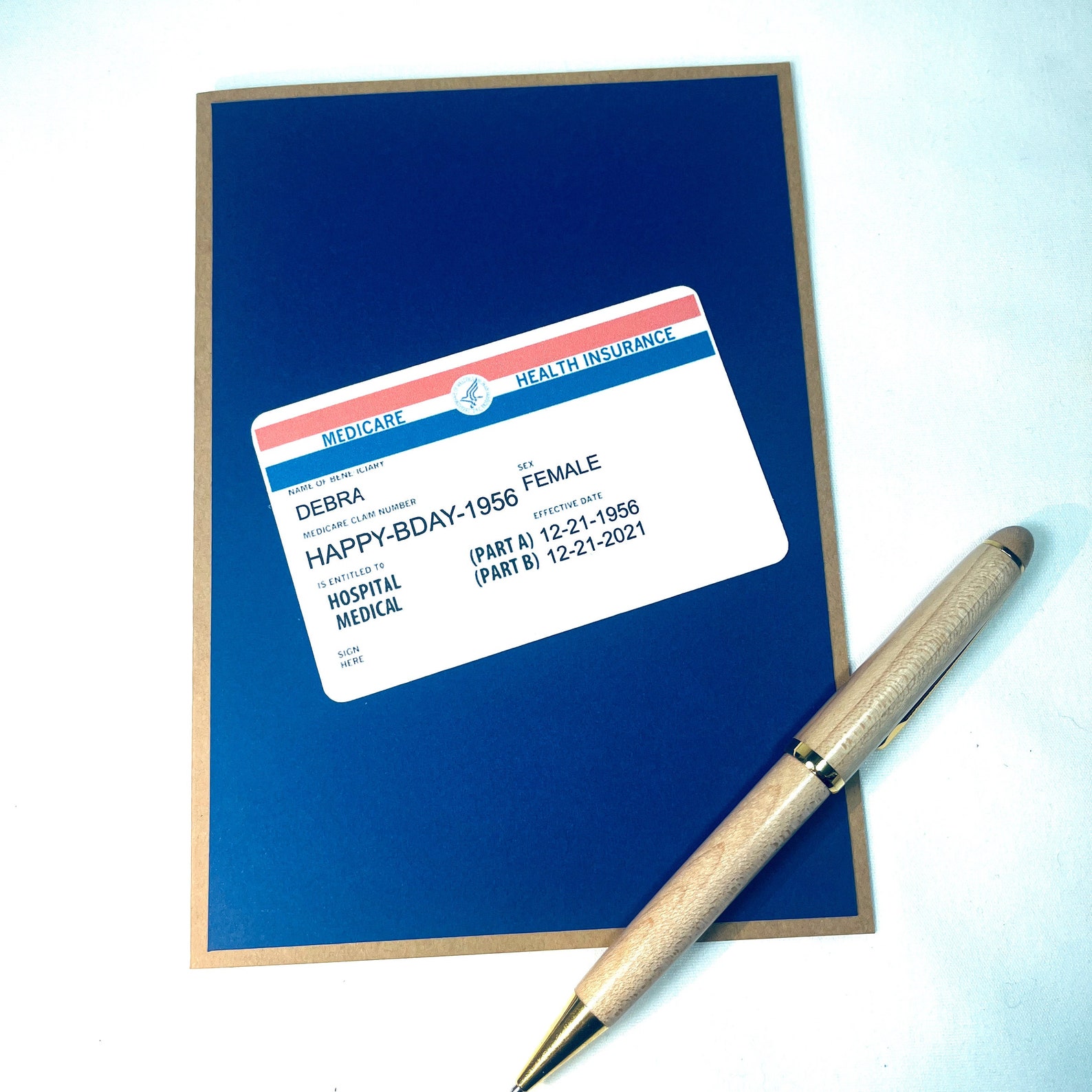 65th Birthday Card Personalized Medicare Card Senior Etsy 65th-birthday-card-personalized-medicare-card-senior-etsy