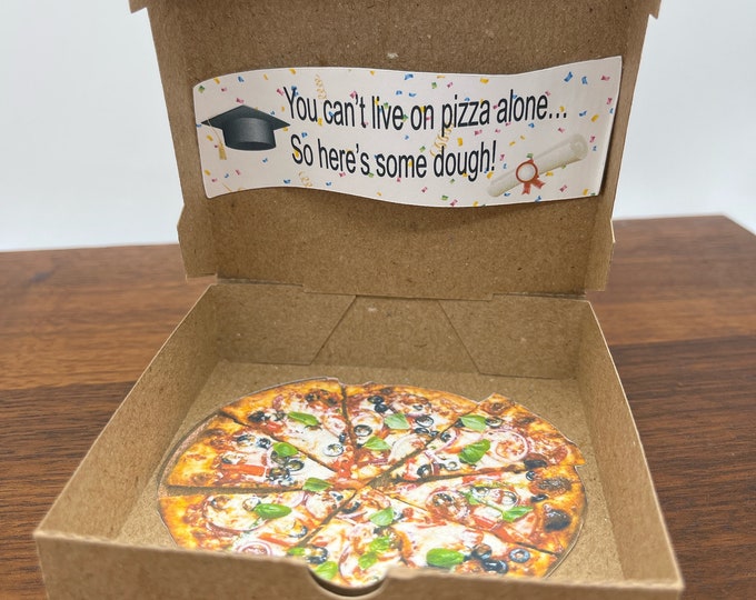 Mini Pizza Box Gift Card Holder, Customizable for Birthday Dough ...