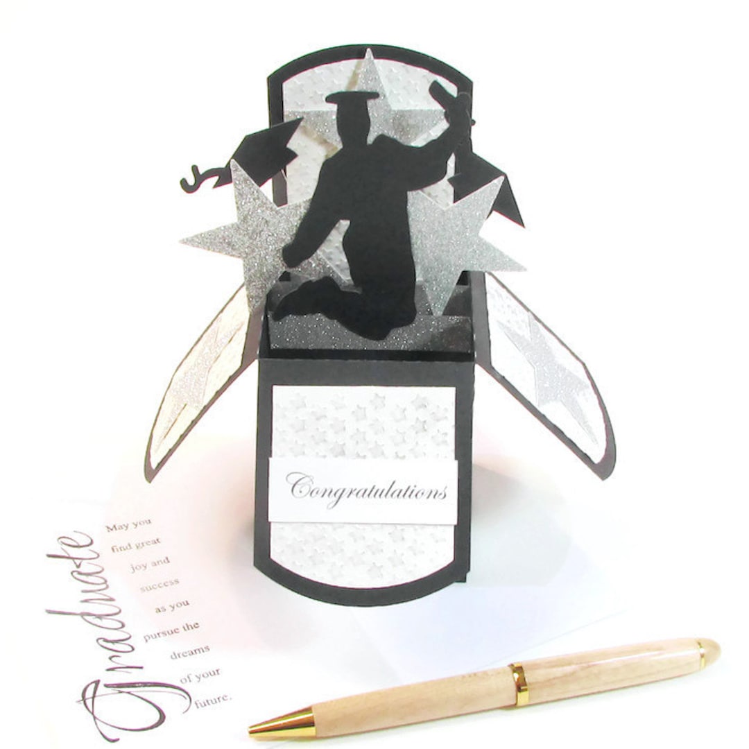Personalized Graduation Pop up Card, Gift Card Holder - Etsy