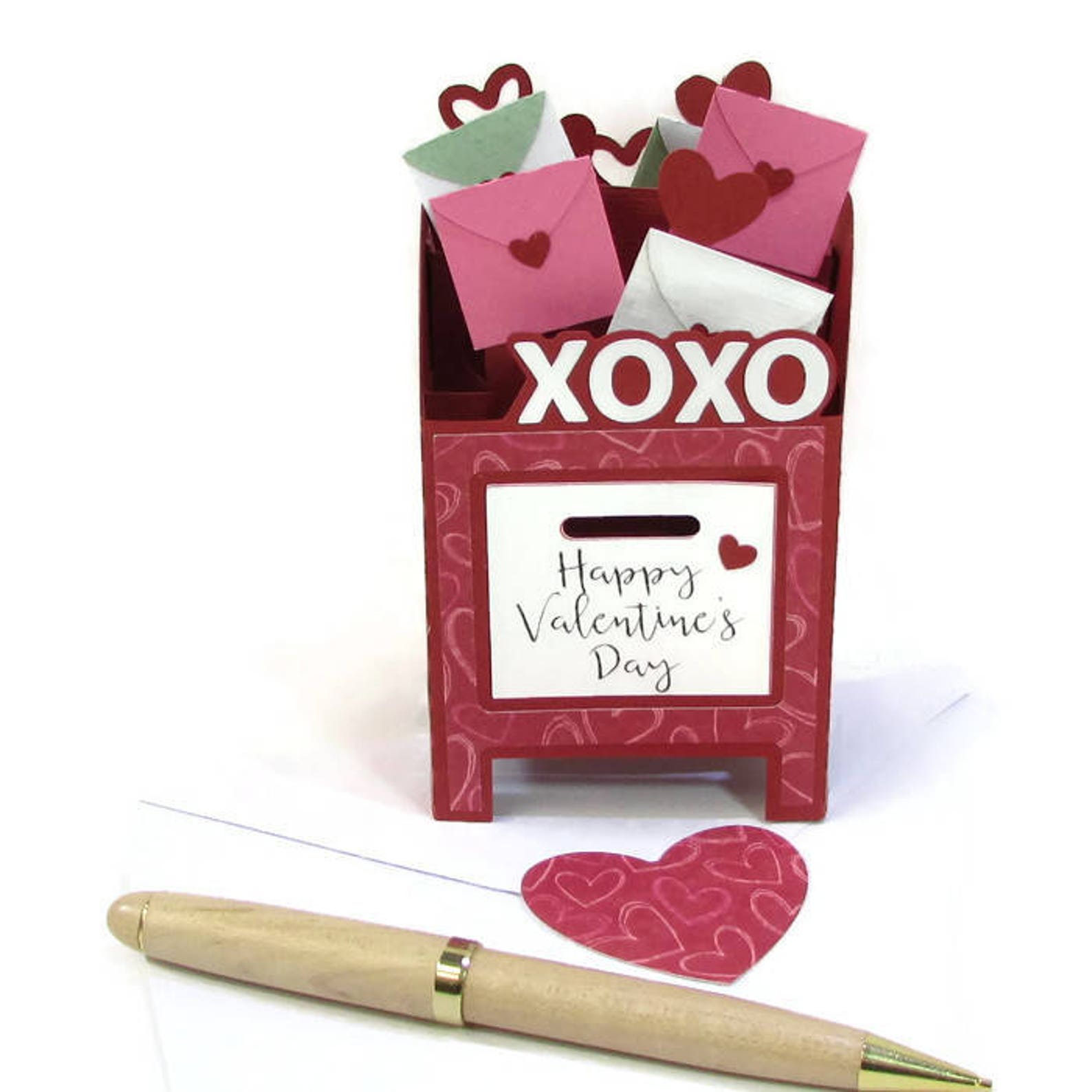 Pop up Valentines Day Card Valentine Pop up Card 3D Mailbox - Etsy