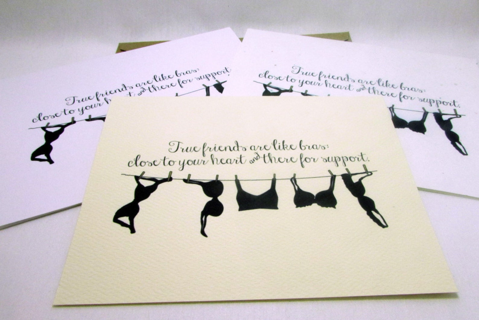 True Friends Are Like Bras Close to Your Heart and There for | Etsy