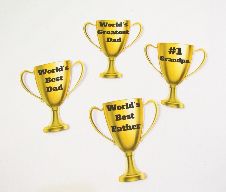 Father's Day Pop up Card World's Best Dad Trophy 1 | Etsy