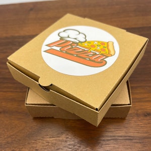 Mini Pizza Box Gift Card Holder, Customizable for Birthday Dough, Great ...