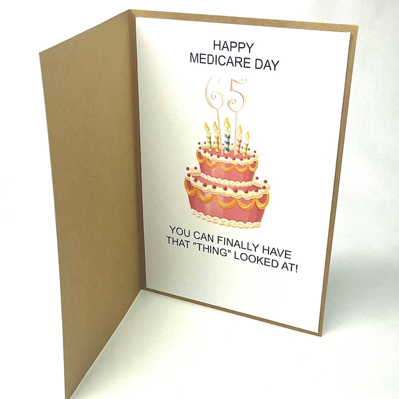 Personalized 65th Birthday Card: Medicare Card Design - Etsy