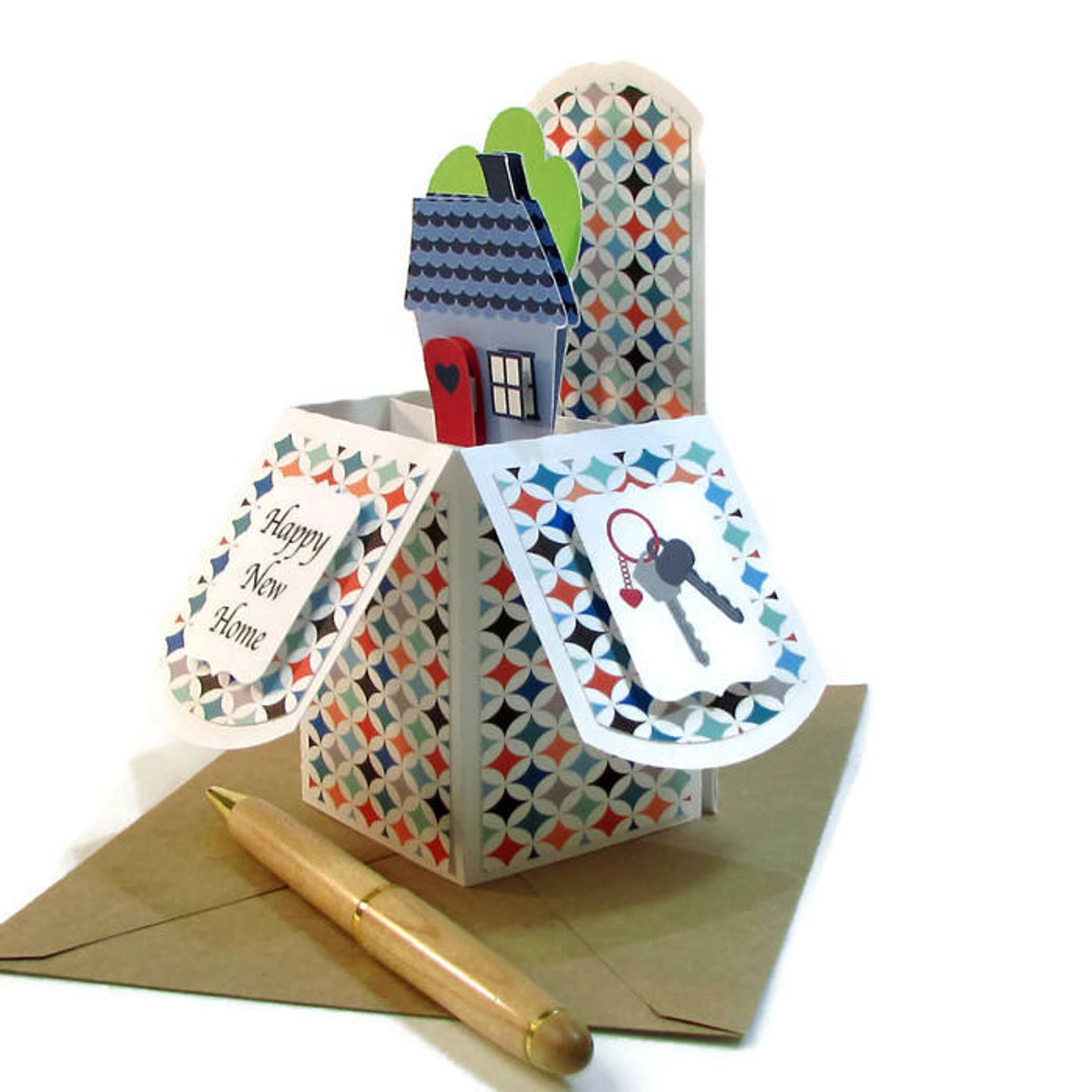 New Home Card New House Pop up Card Housewarming Card Card - Etsy