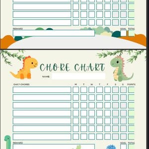 Dinosaur Weekly Rewards Chart for Boys – 3 Exciting Designs to Choose ...