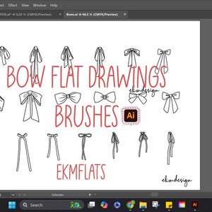 Bow's Bow Flat Drawings, Fashion Detail, Sketch, Illustrations, Drawing ...