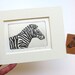 Zebra Original Etching and Aquatint. - Etsy