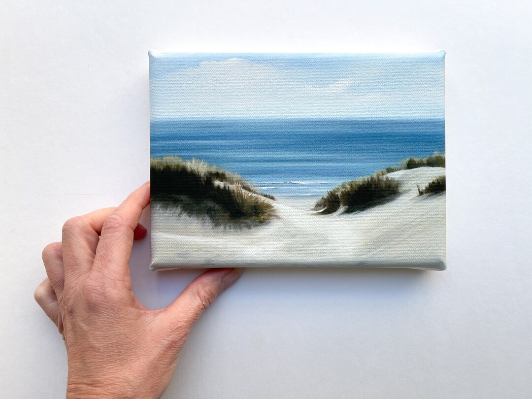 Sand Dunes at the Beach, Mini Canvas Art Print - Etsy