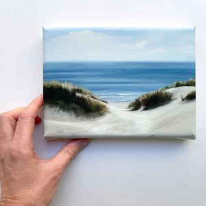 Sand Dunes at the Beach, Mini Canvas Art Print - Etsy