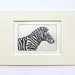 Zebra Original Etching and Aquatint. - Etsy