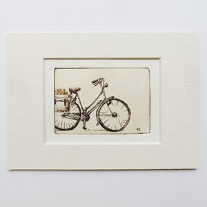 Original Etching of a Bicycle - Etsy