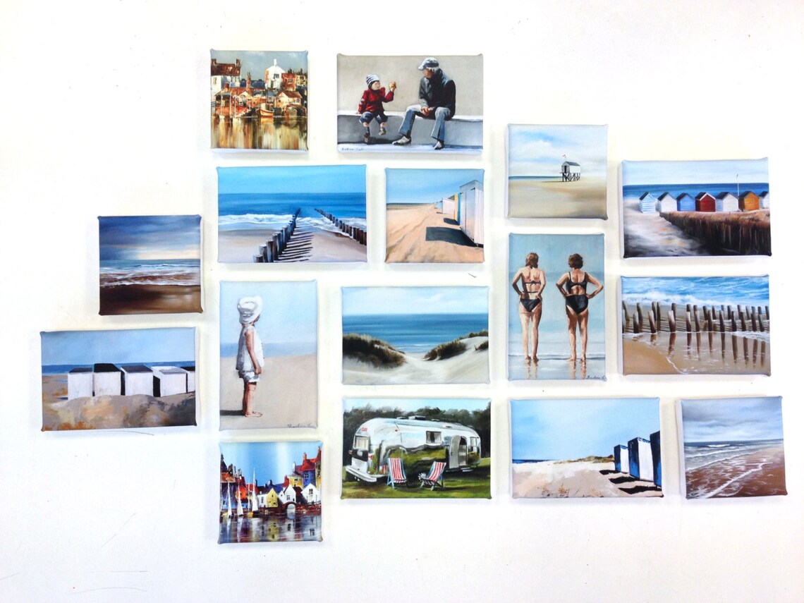 Beach Seaside Mini Canvas Print | Etsy